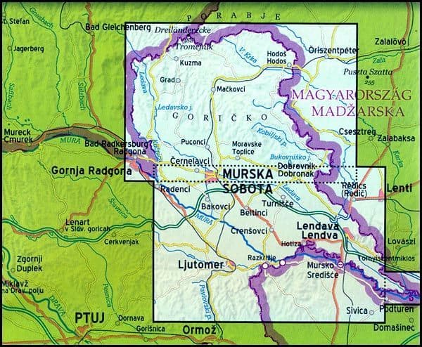 6 - Pomurje - Tourist Map - KartoGrafija
