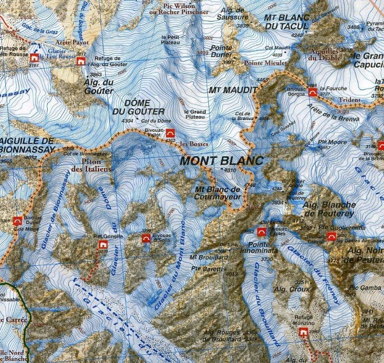 A1 Rando Editions Pays du Mont Blanc Hiking Map 1 50 000