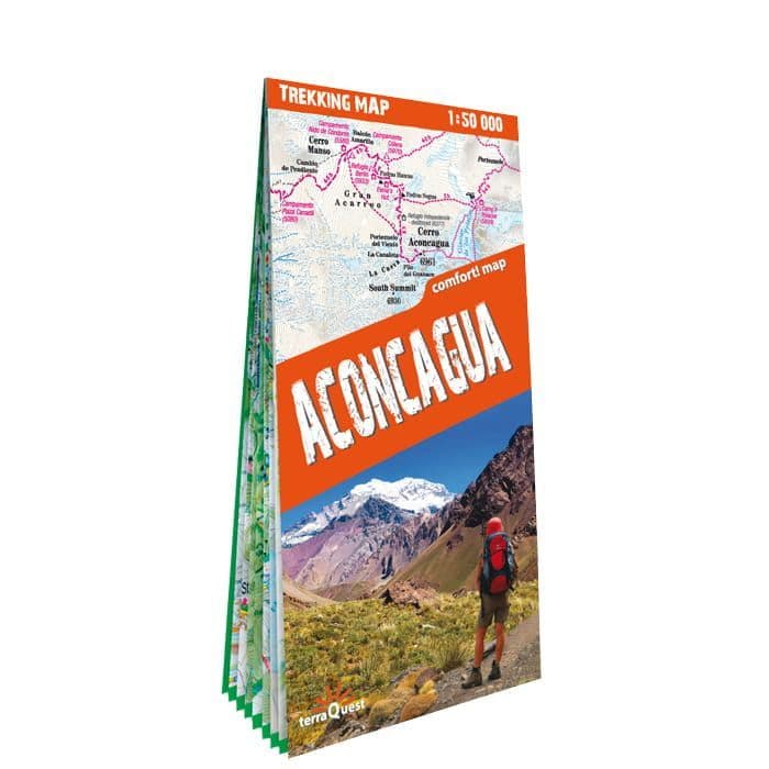 Aconcagua - Chile - Walking Map - Laminated by Terra Quest