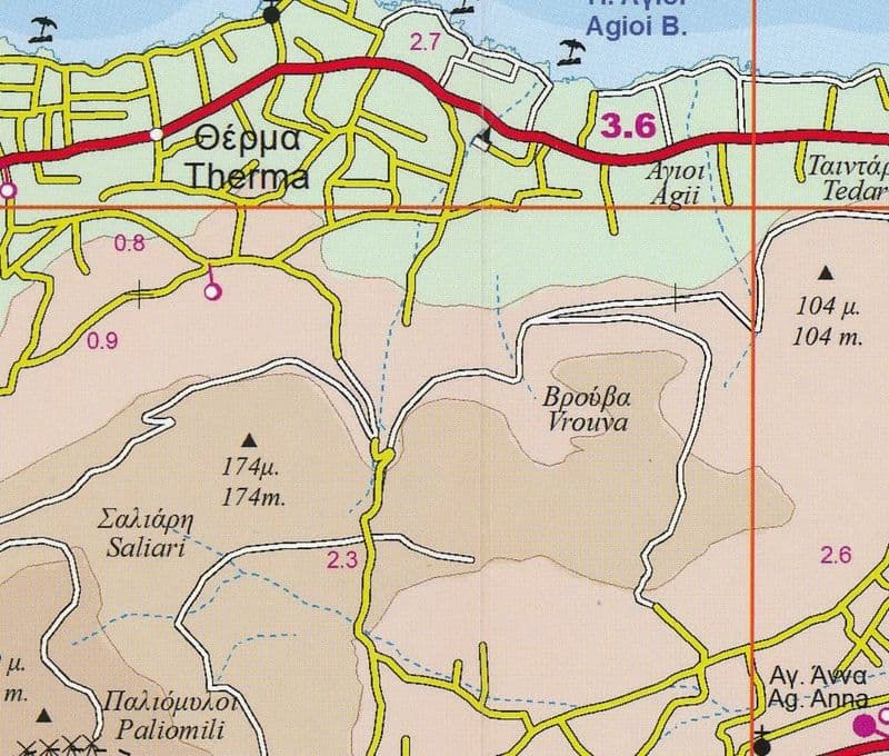 Aegina Best Of - Island Map - Road editions