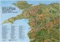 Aerial Map of Snowdonia National Park - Flat/Rolled - Laminated