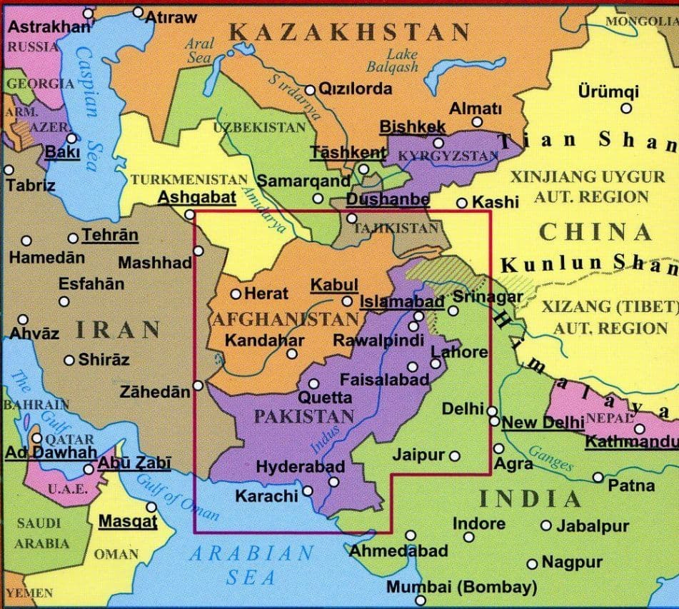 Afghanistan Country map Gizi 1 2 000 000