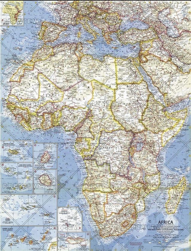 Africa - Published 1960 by National Geographic