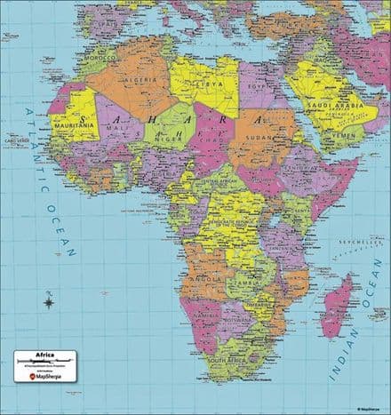 Africa Wall Maps
