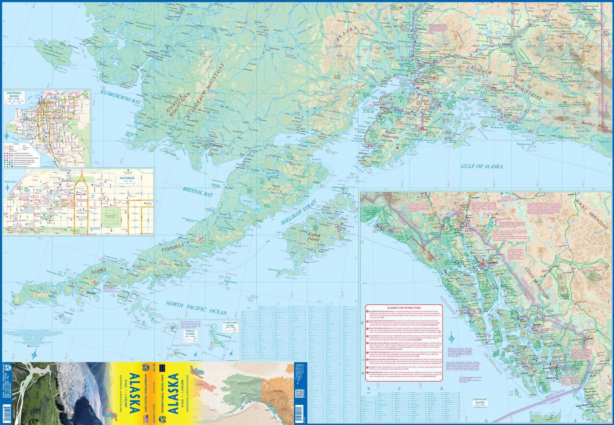 Alaska Travel Reference Map - ITM
