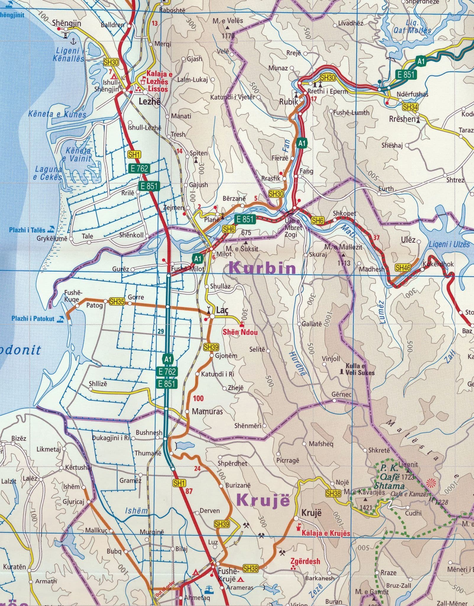 Albania - Road Map - Reise Unavailable