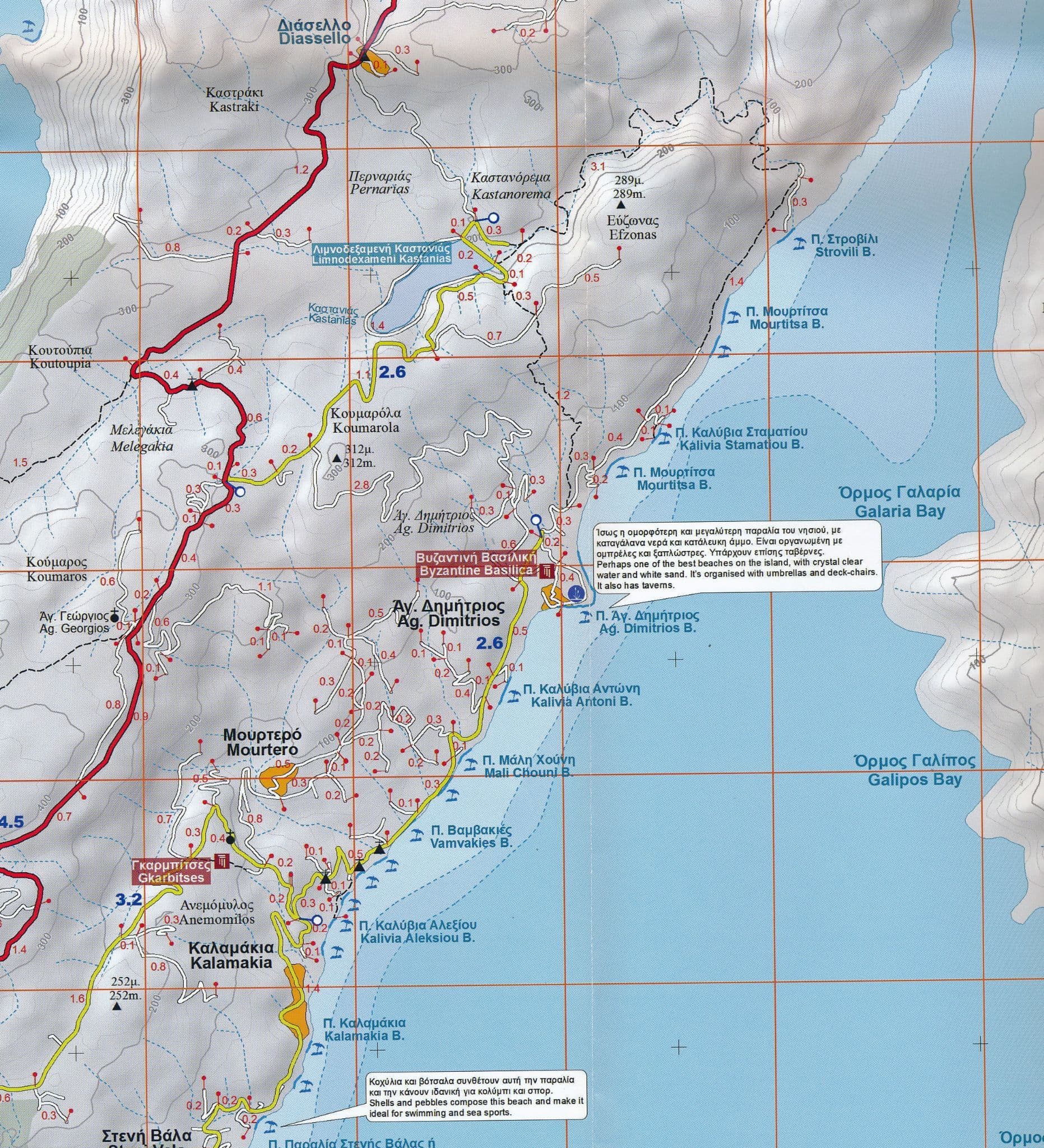 Alonissos - Island Map - Orama