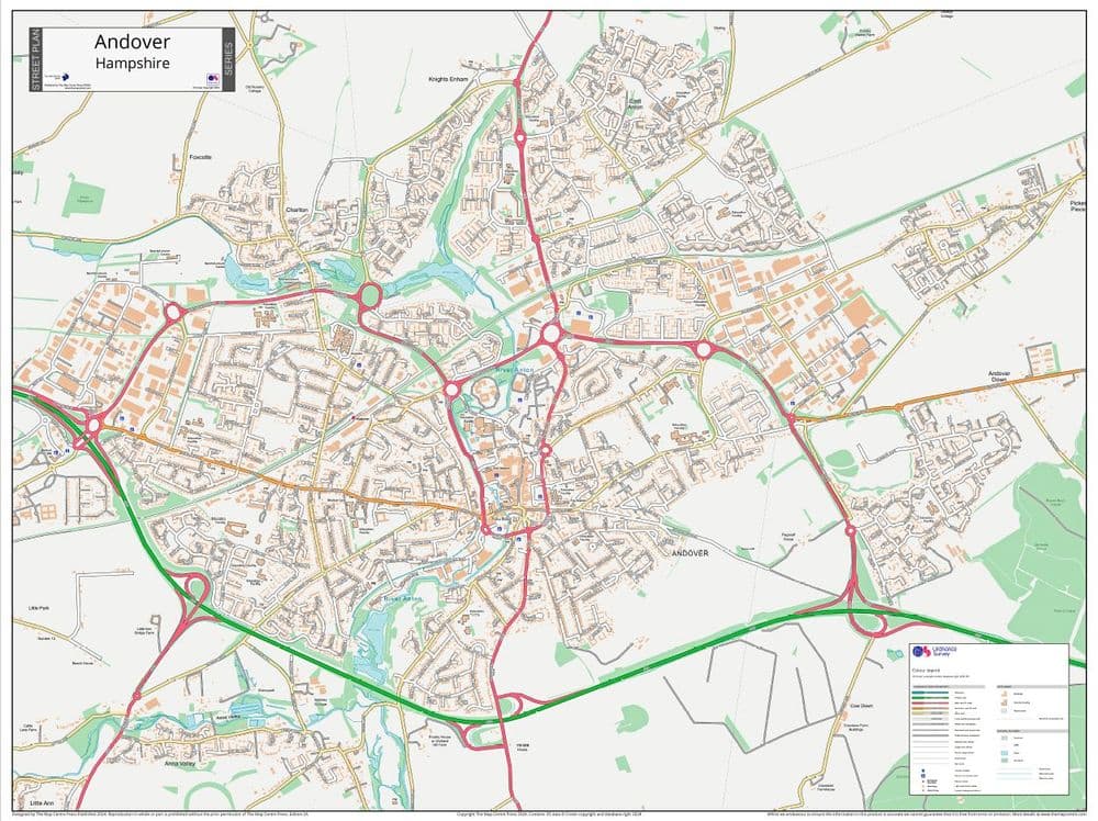 Andover Street Map - 2024