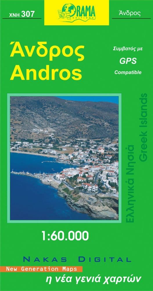 Andros Tourist Map - Orama
