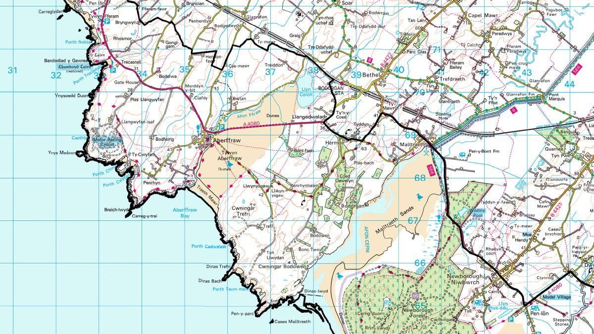 Anglesey - National Landscape - Wall Map - 2025