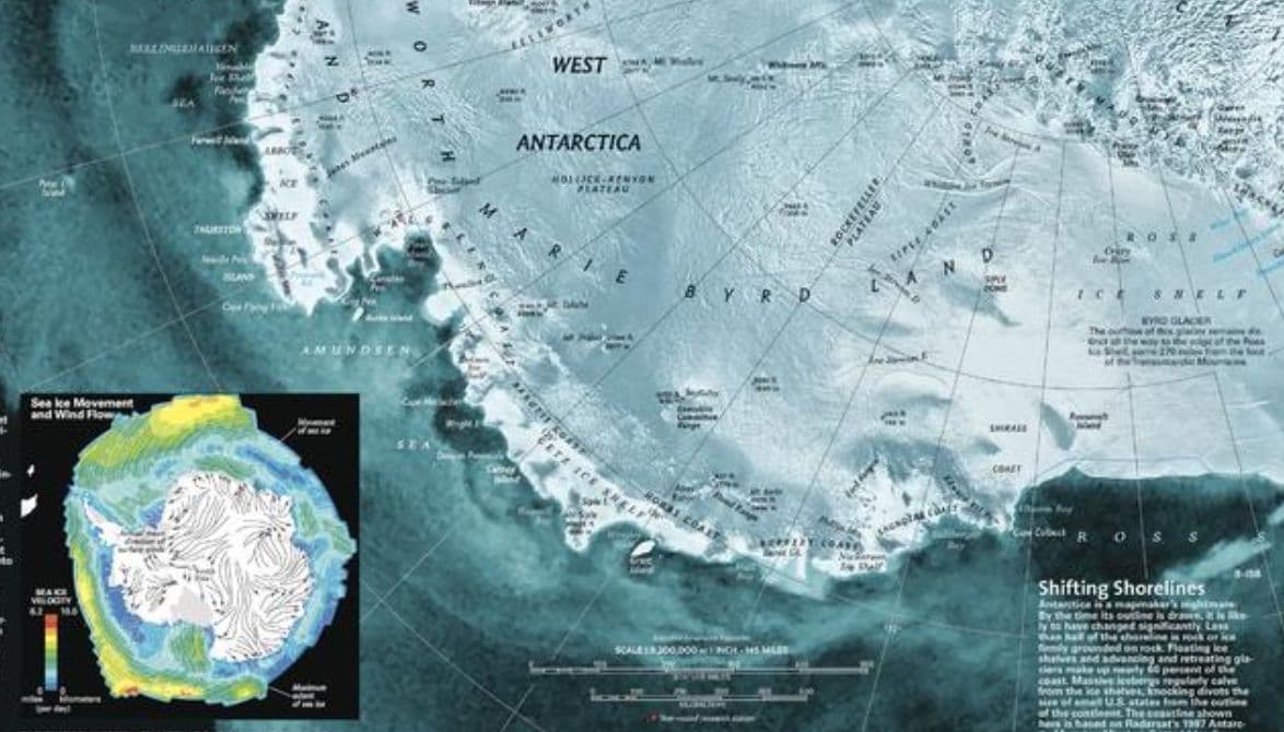 Antarctica Satellite 2015 by National Geographic