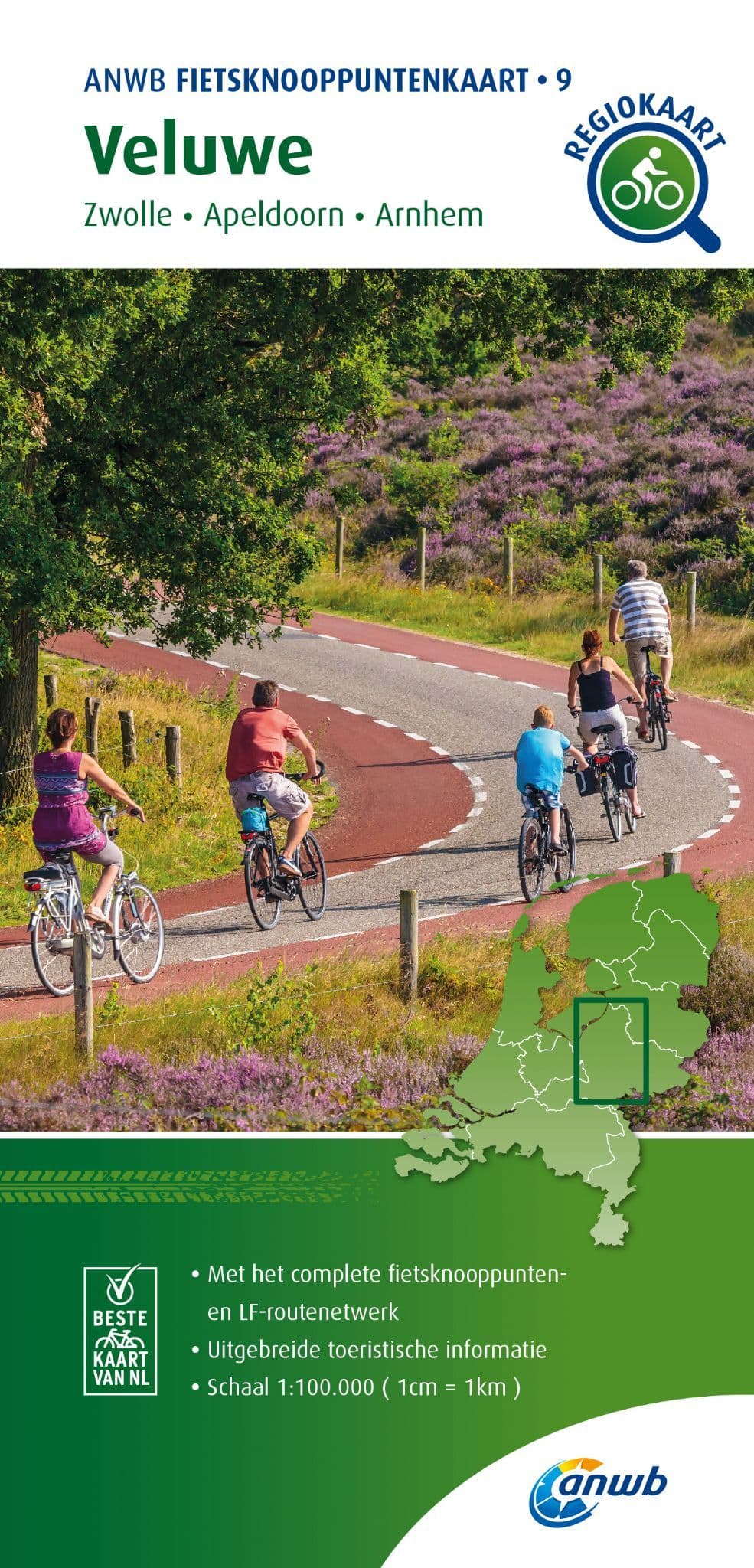 ANWB - 09 - Veluwe Bicycle Junction Map - 1 100 000