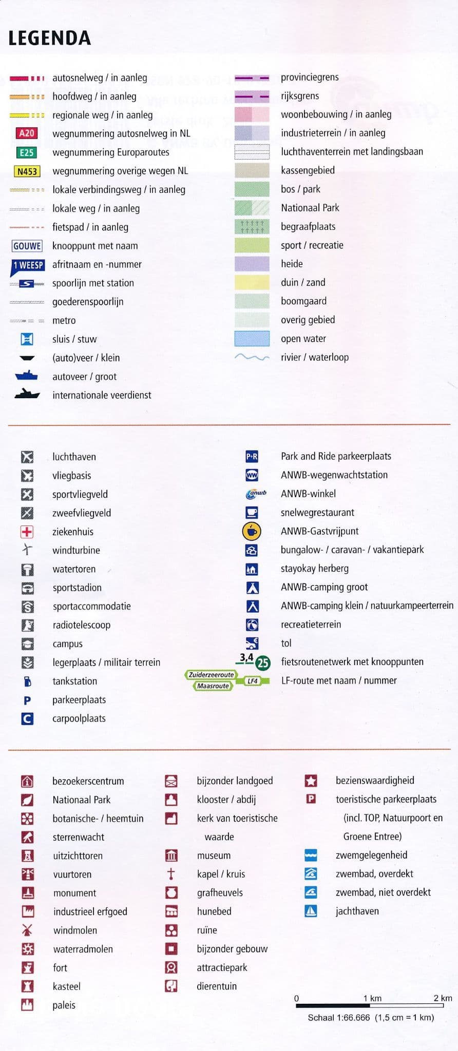 ANWB Cycling Map 15 Drenthe East 1 66 666