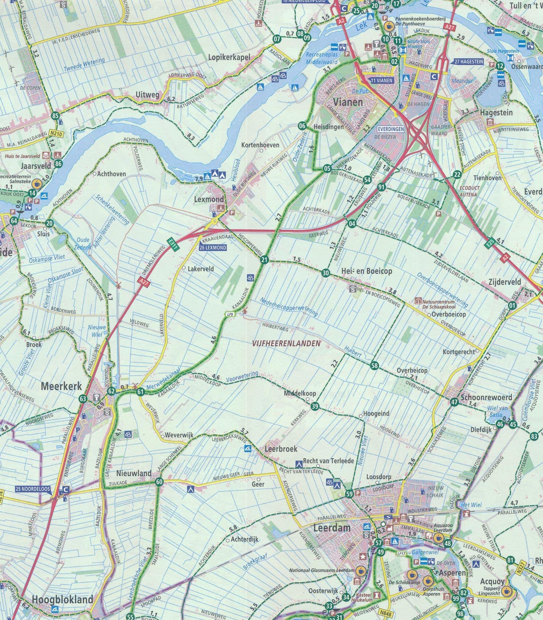 ANWB Cycling Map 26 Zuid-Holland East 1 66 666