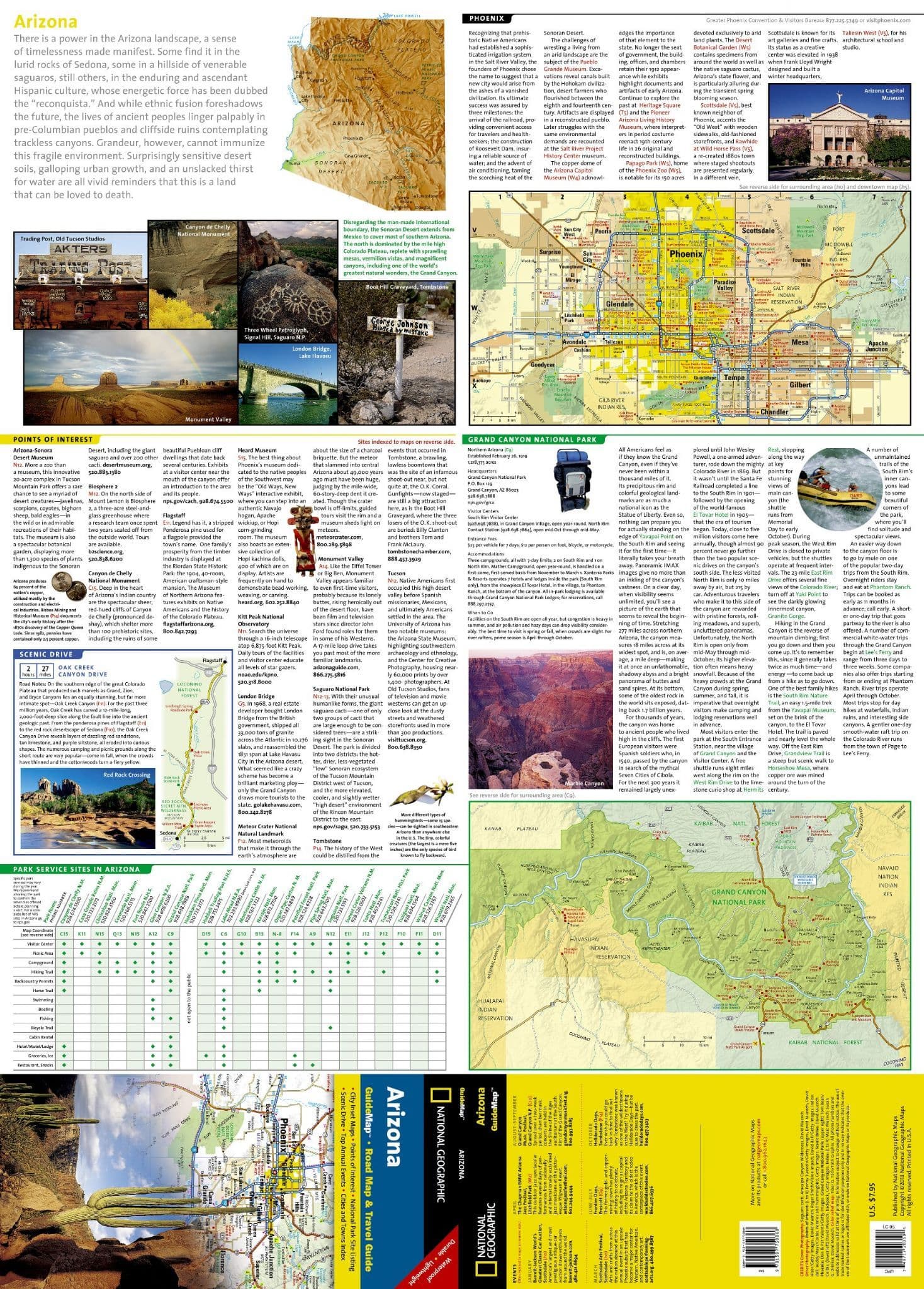 Arizona Road Map & Travel Guide GM04