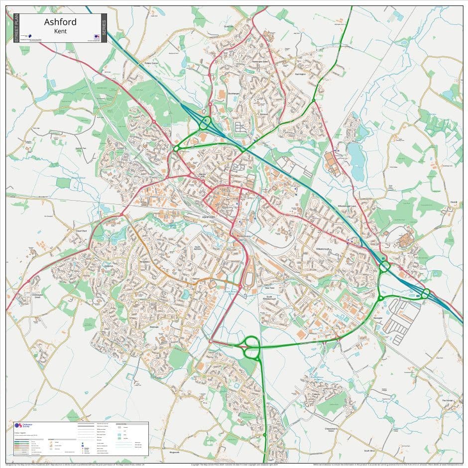 Ashford Street Map - 2024