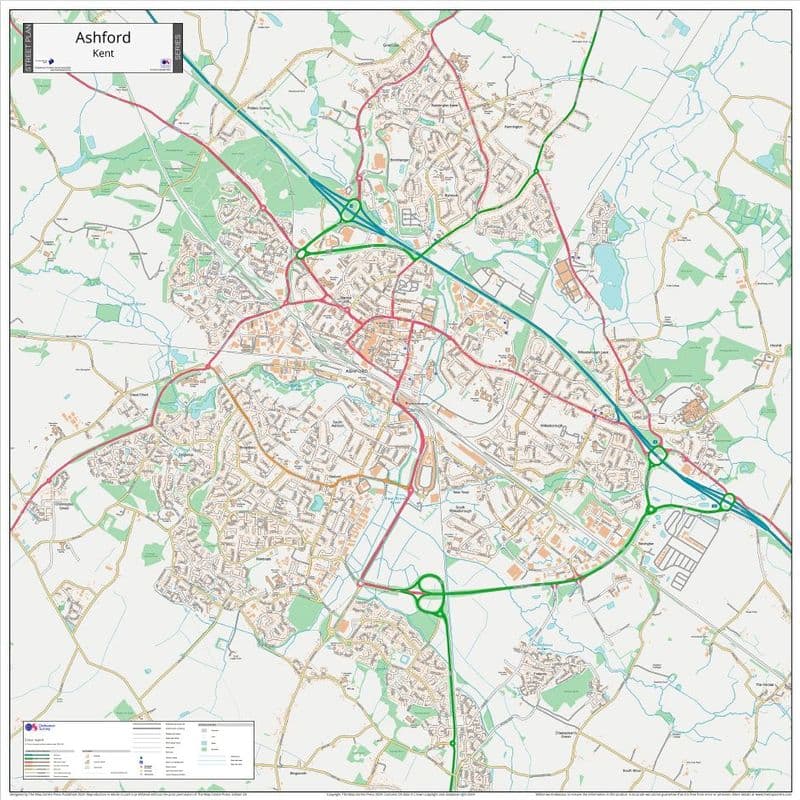 Ashford Street Map - 2024