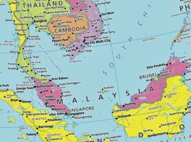 Asia - Wall Map - Standard - Map Sherpa