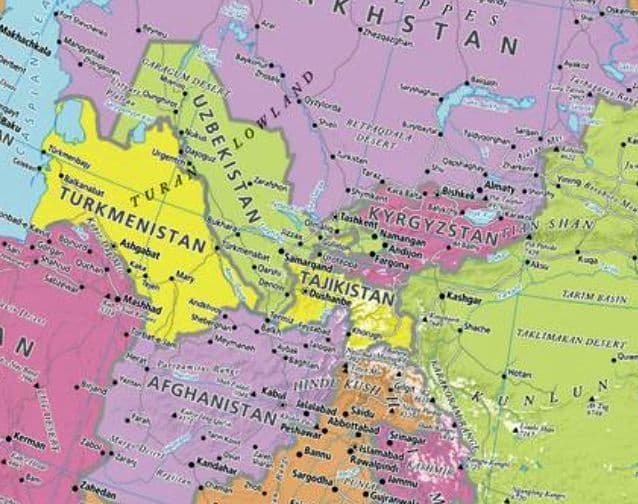 Asia - Wall Map - Standard - Map Sherpa