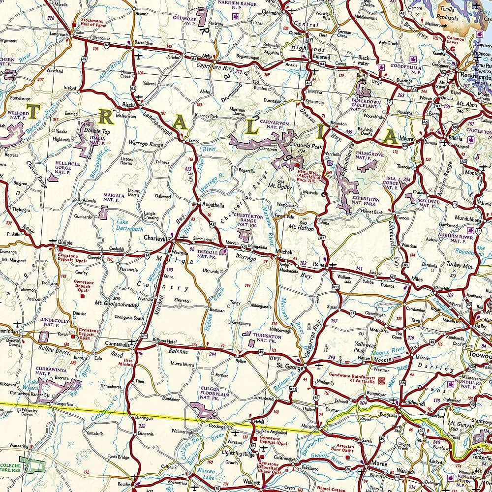 Australia Adventure Map - National Geographic