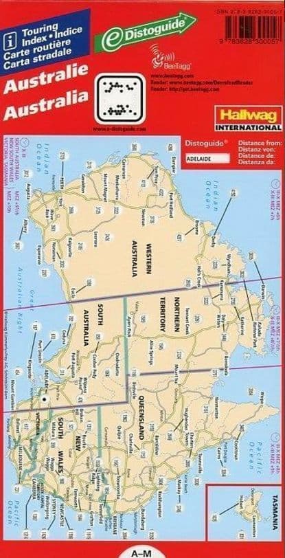 Australia Driving Map - Hallwag