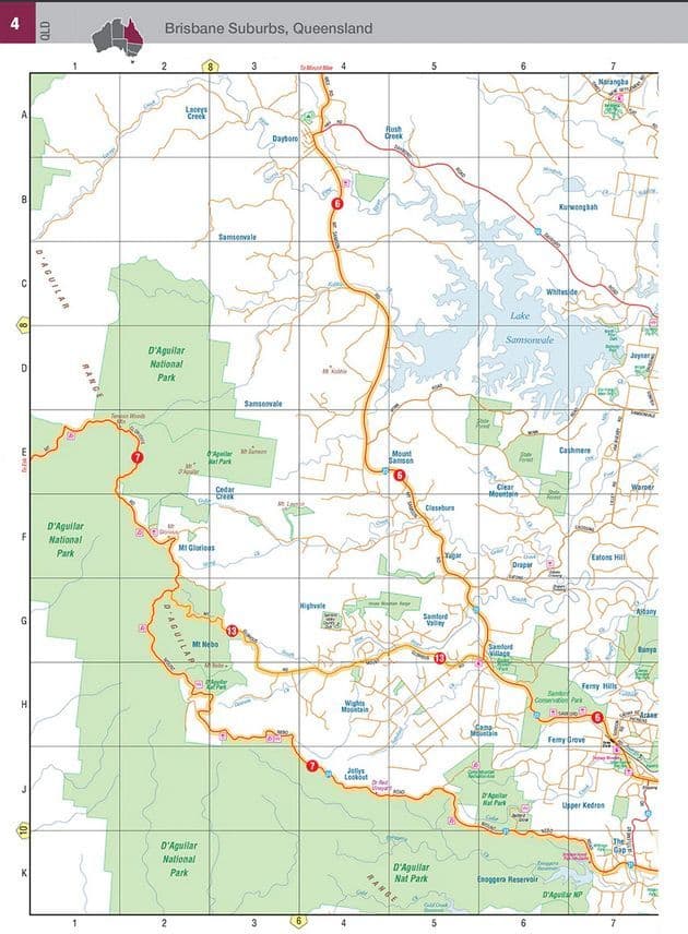 Australia Motorcycle Atlas with 200 Top Rides - Hema 020SP