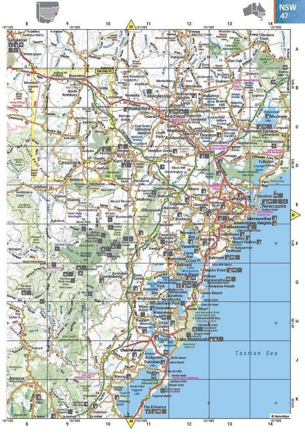 Australia Road & 4WD Atlas Spiral Bound - Hema 040SP