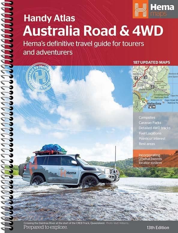 Australia Road & 4WD Handy Size Atlas - Hema 002SP