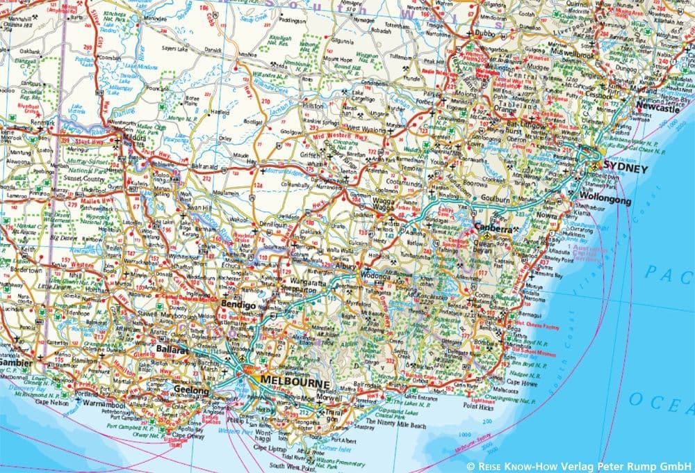 Australia - Road Map - Reise
