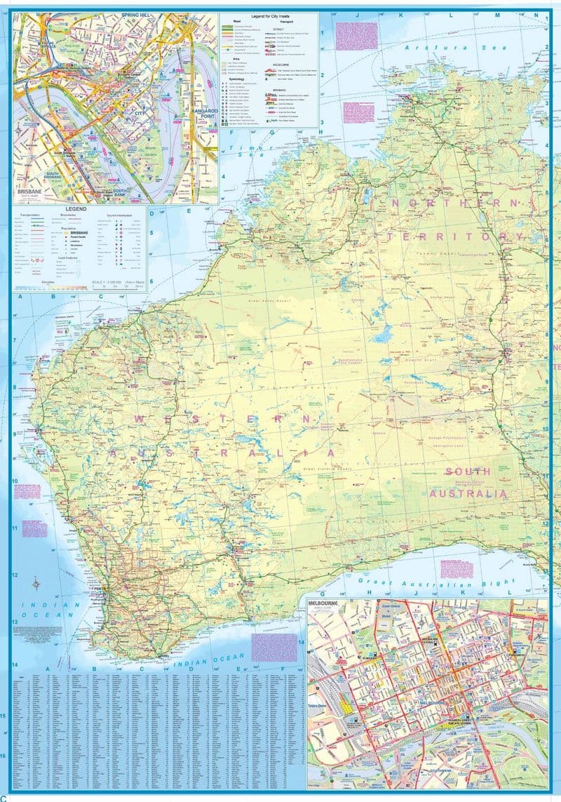 Australia Travel Reference Map