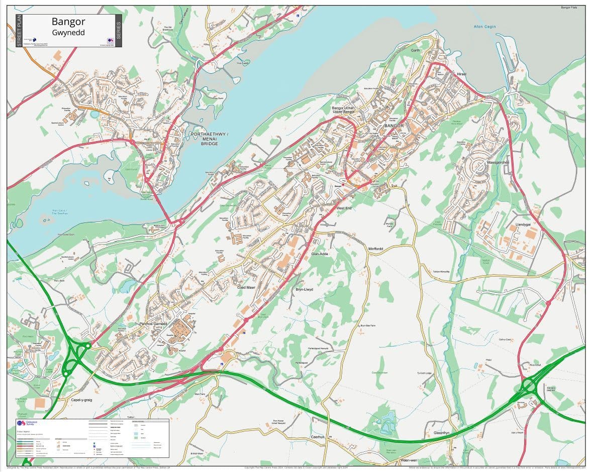 Bangor Street Map - 2024