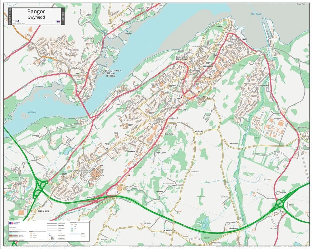 Bangor Street Map - 2024