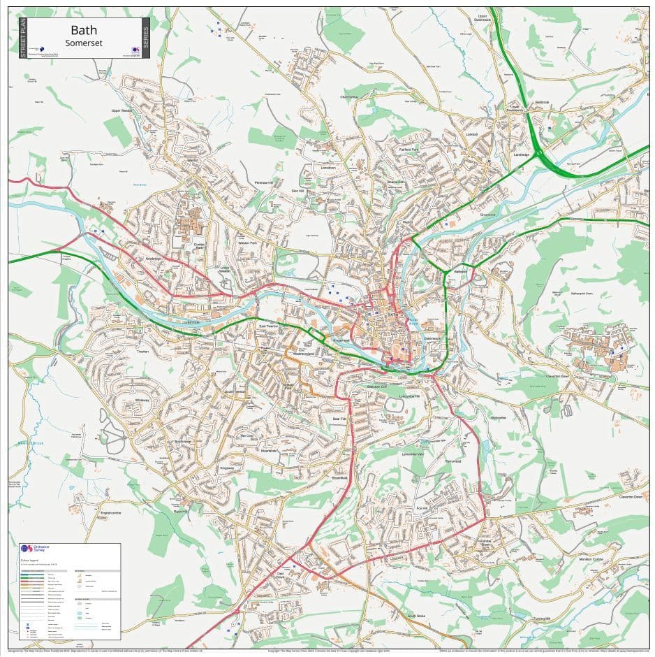 Bath Street Map - 2024