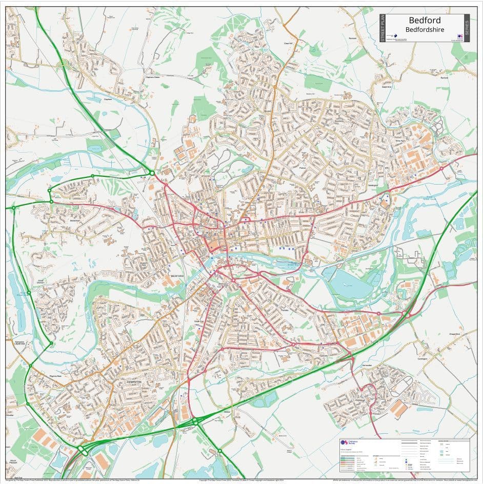 Bedford Street Map - 2024