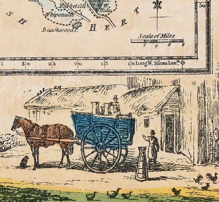 Bedfordshire - by Reuben Ramble - Reproduction County Map