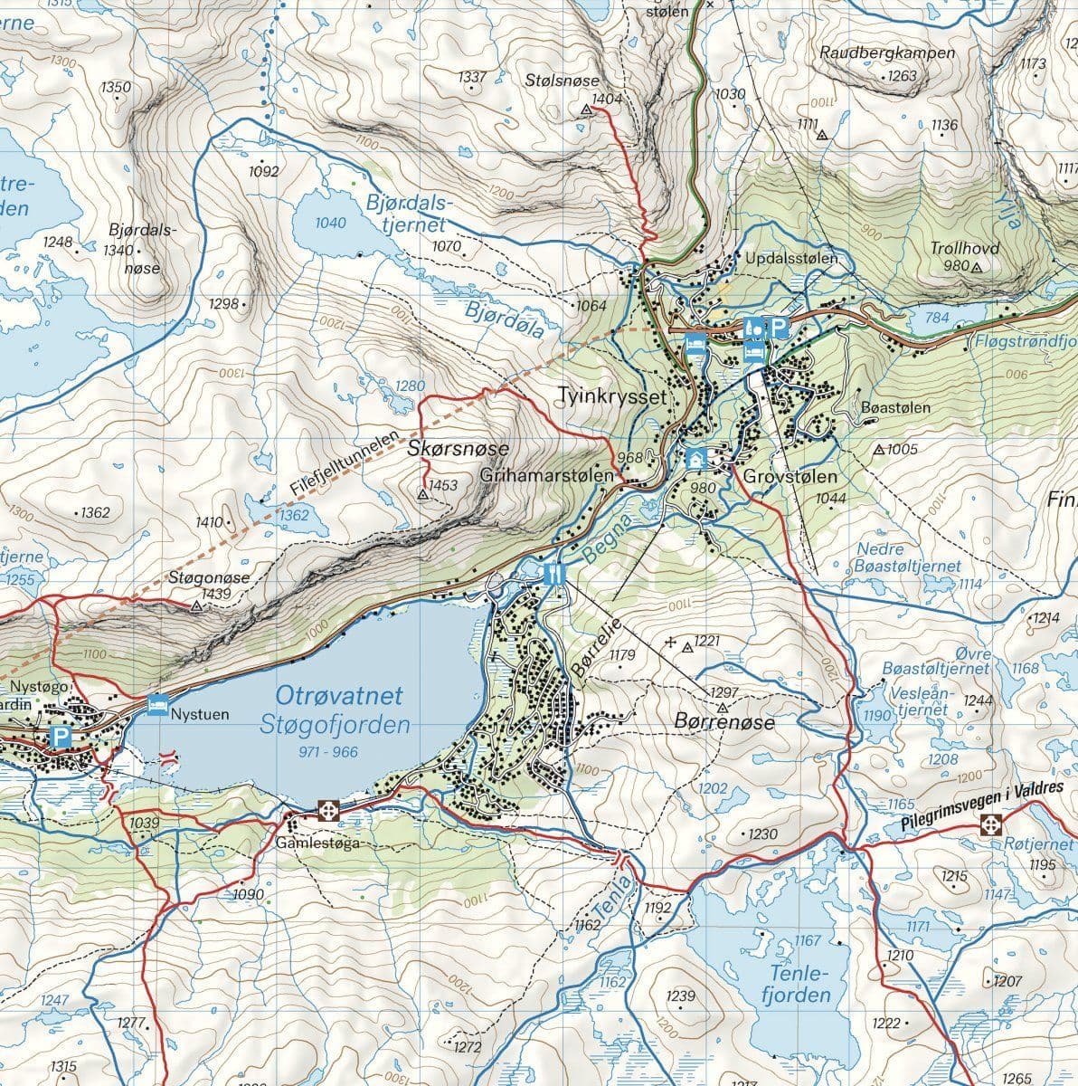 Beitostølen & Filefjell - Hiking Map - Calazo BD 020