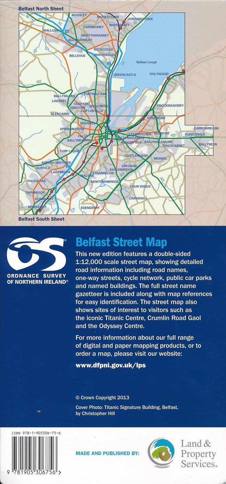 Belfast Street Map - Ordnance Survey Northern Ireland