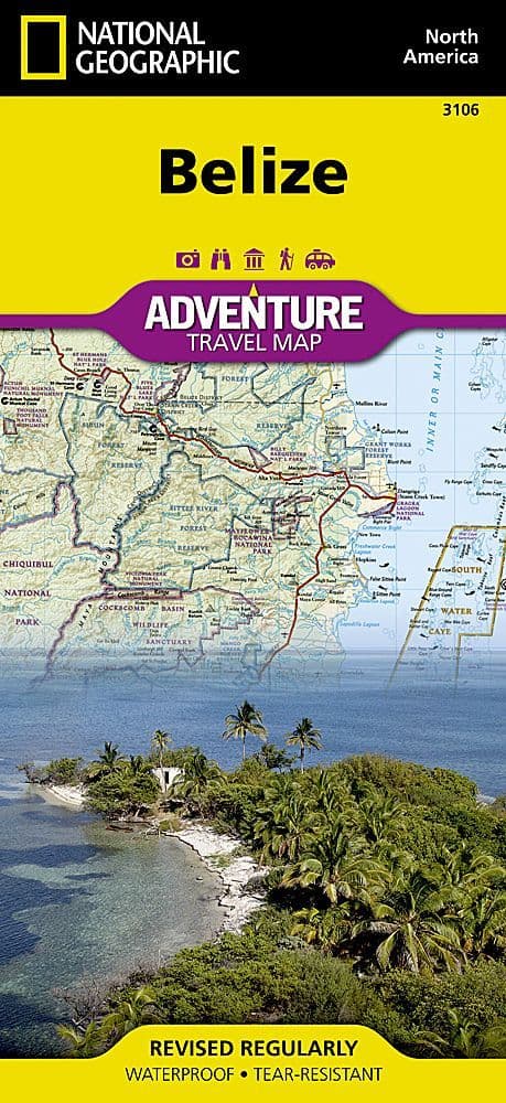 Belize Adventure Map - National Geographic