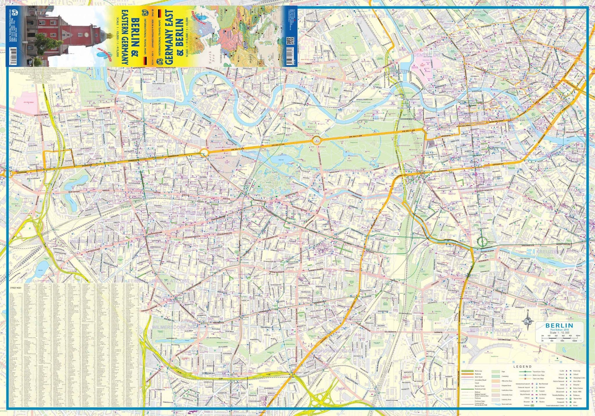 Berlin & Eastern Germany Travel Map