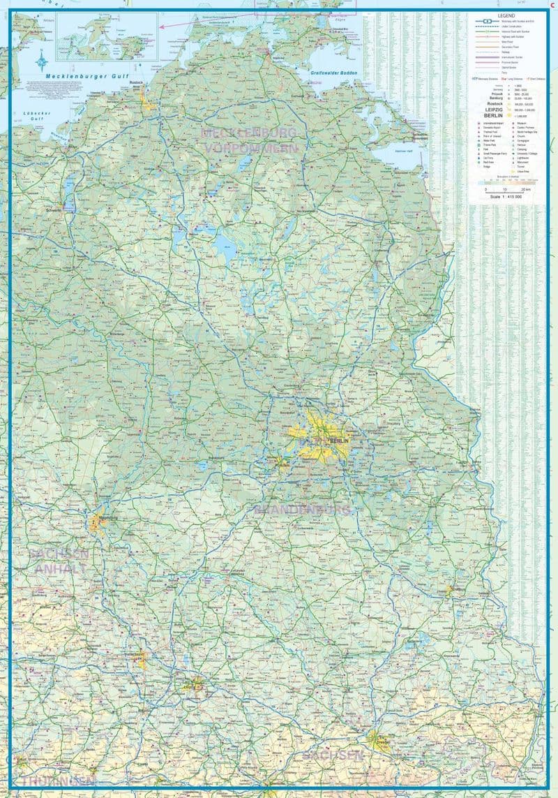 Berlin & Eastern Germany Travel Map