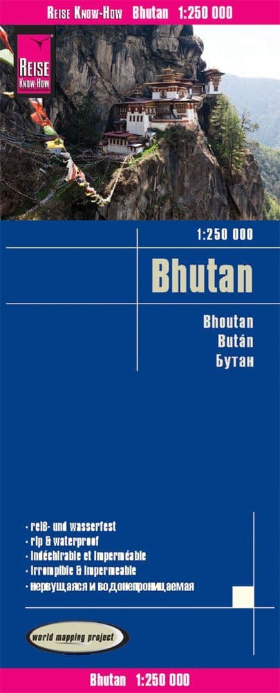 Bhutan Road Map - Reise