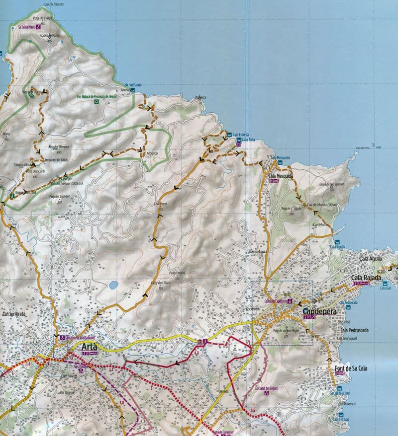 Bikeline - Mallorca East Cycle Map