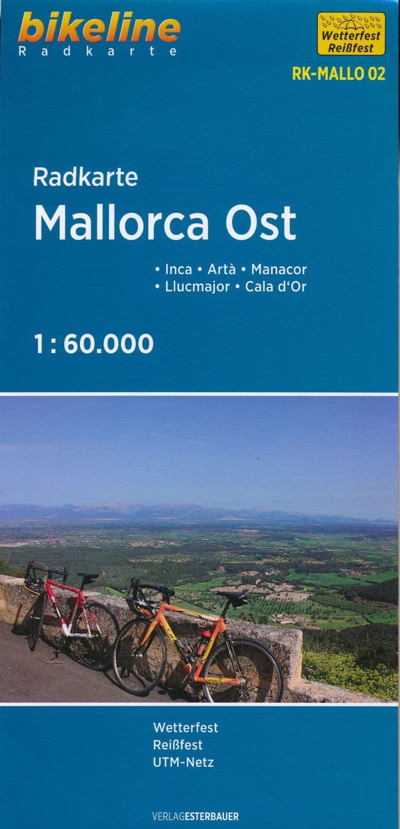Bikeline - Mallorca East Cycle Map