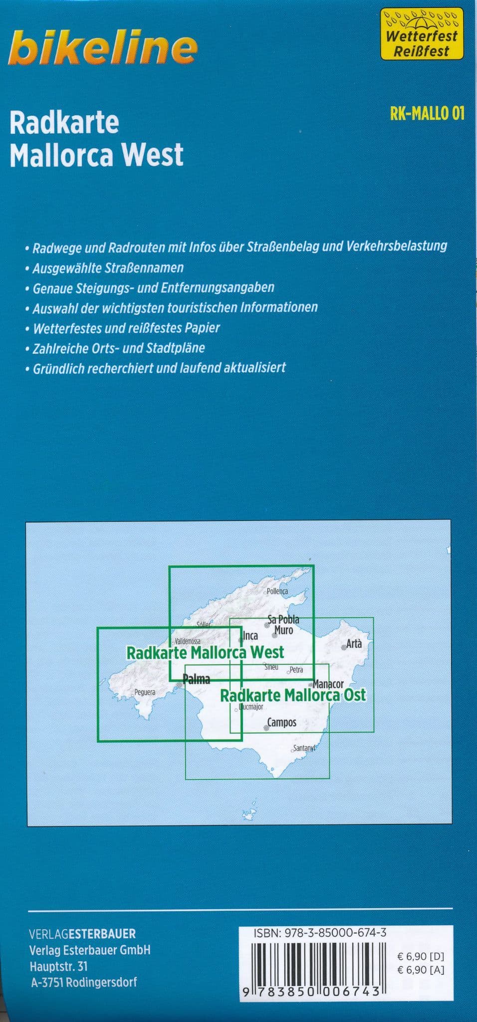 Bikeline - Mallorca West Cycle Map