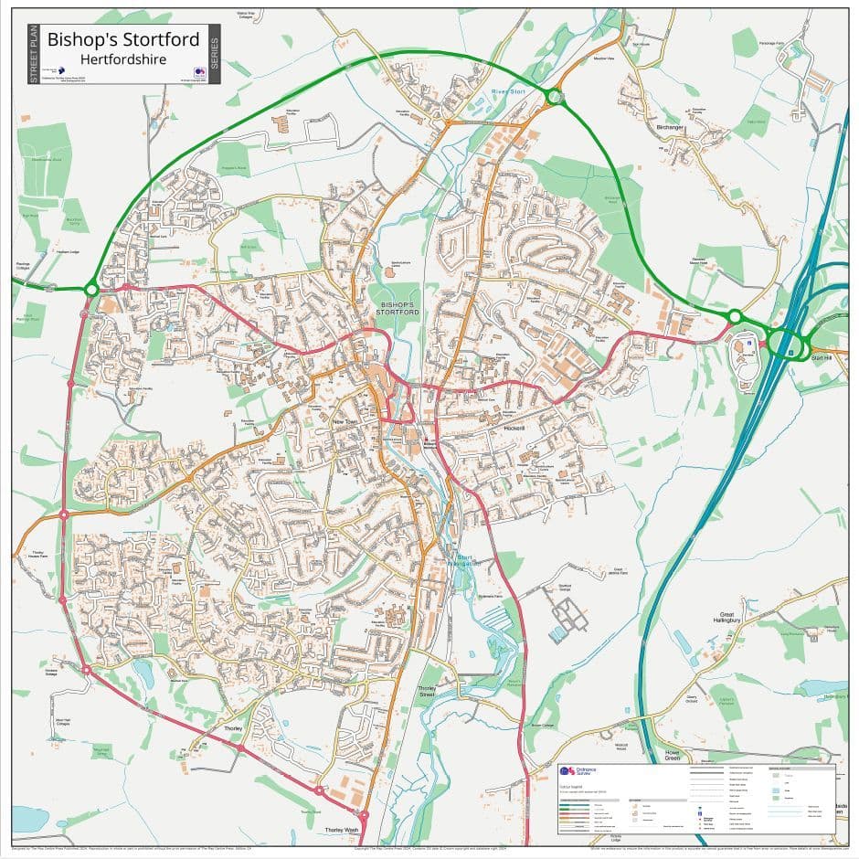 Bishop s Stortford Street Map - 2024 Bishop s Stortford Street Map - 2024