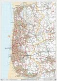 Blackpool - FY - Postcode Sector Wall Map