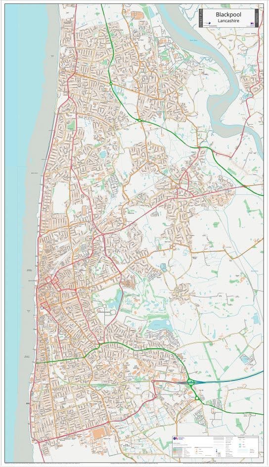 Blackpool Street Map - 2024