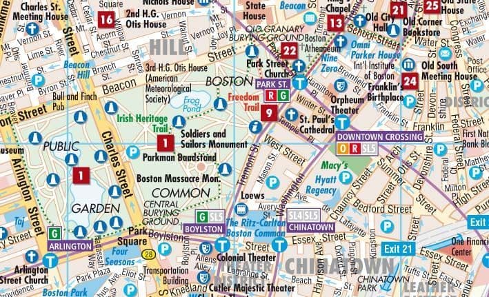 Boston Street Map - Borch