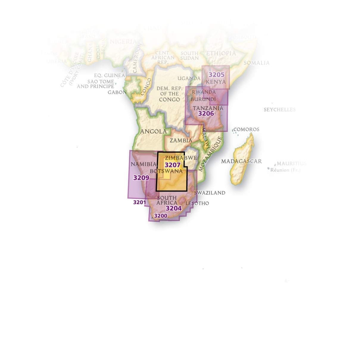 Botswana - National Geographic Adventure Map