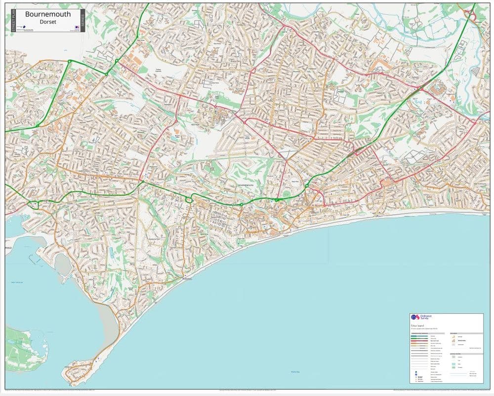Bournemouth Street Map - 2024